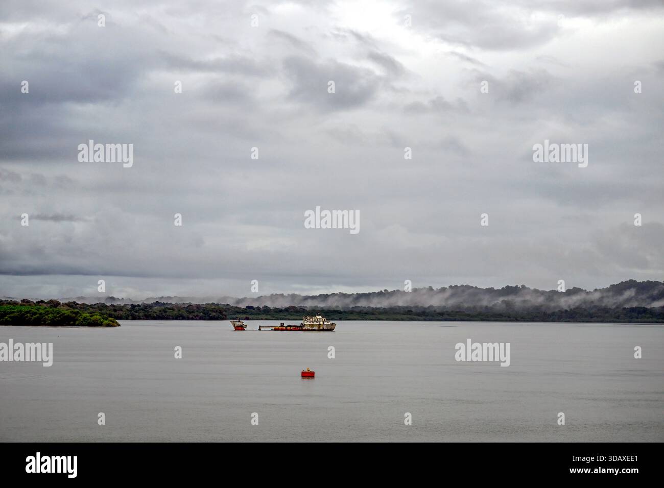 December 1, 2025 - Colon, Panama - An abandoned cargo ship is seen in ...