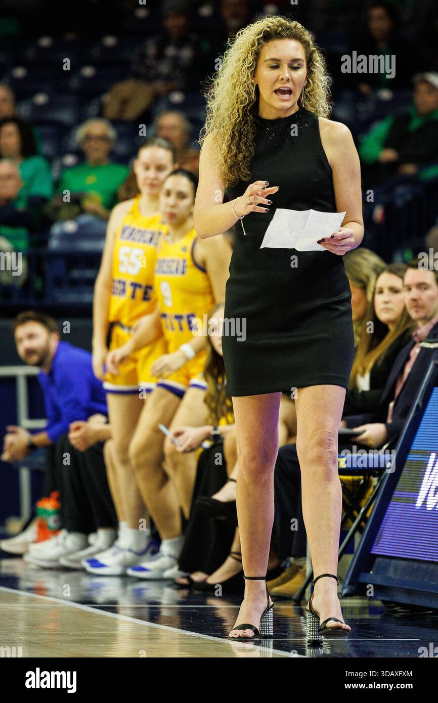 December 11, 2025: Morehead State head coach Ashton Feldhaus during NCAA Women's Basketball game ...