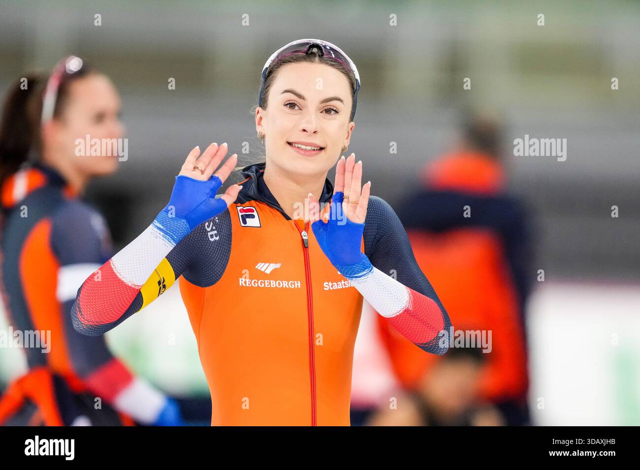 HAMAR, NORWAY - DECEMBER 12: Femke Kok of Netherlands during the ISU ...