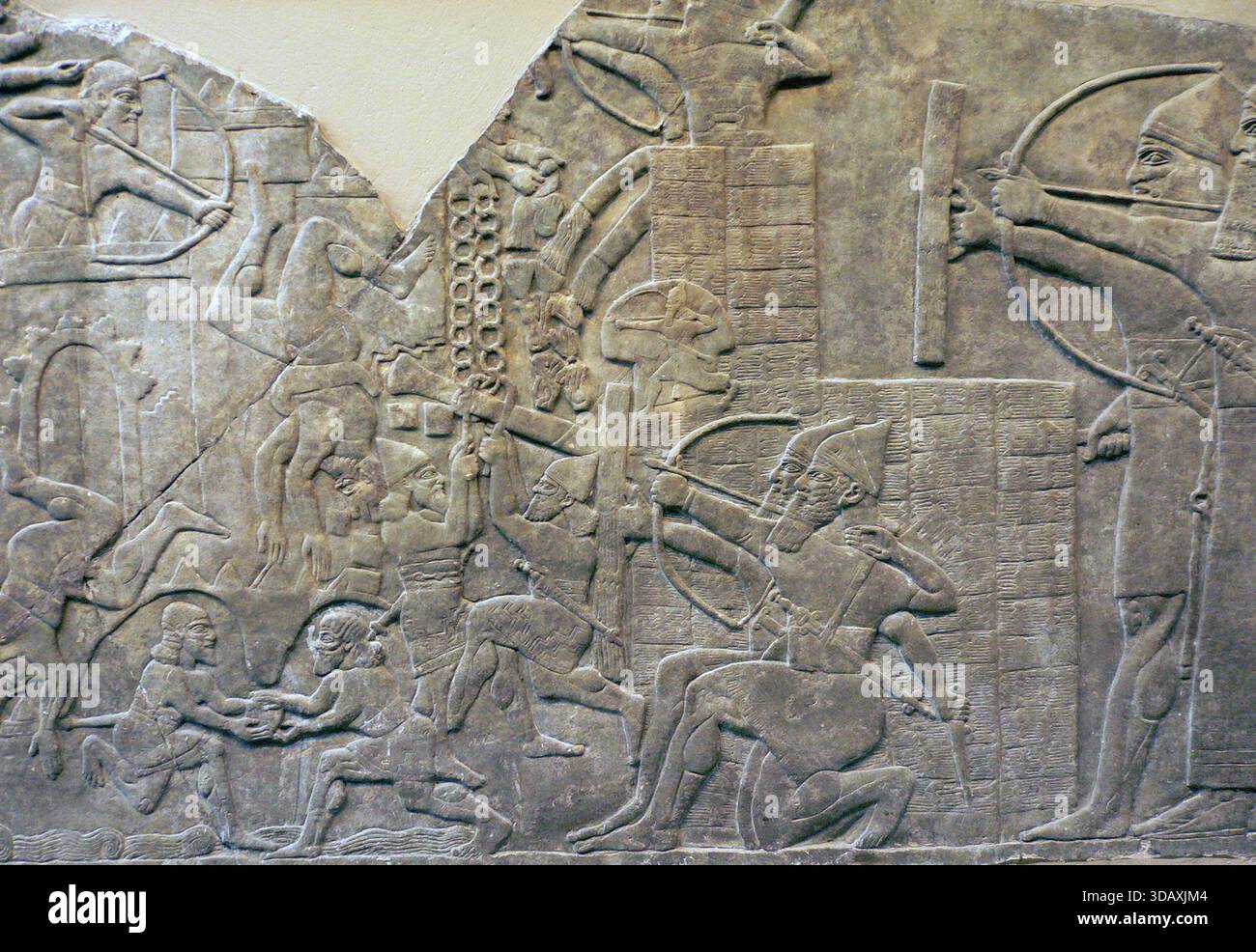 This relief is a gypsum wall panel from the Neo-Assyrian period (9th ...