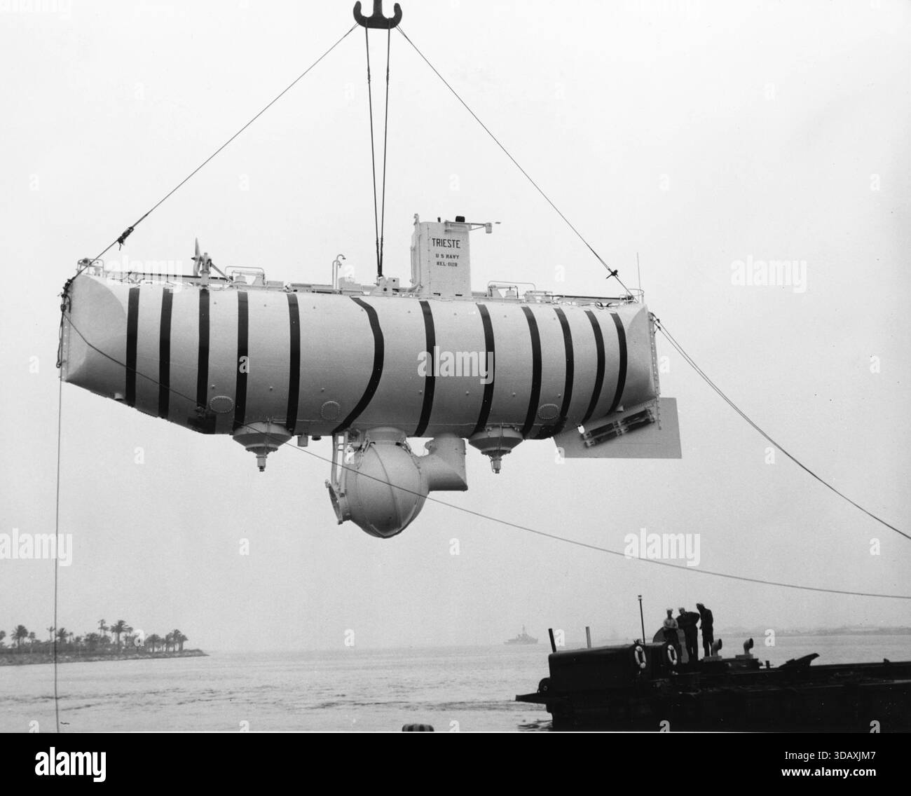 More details Bathyscaphe Trieste, a Italian-built deep-diving research ...