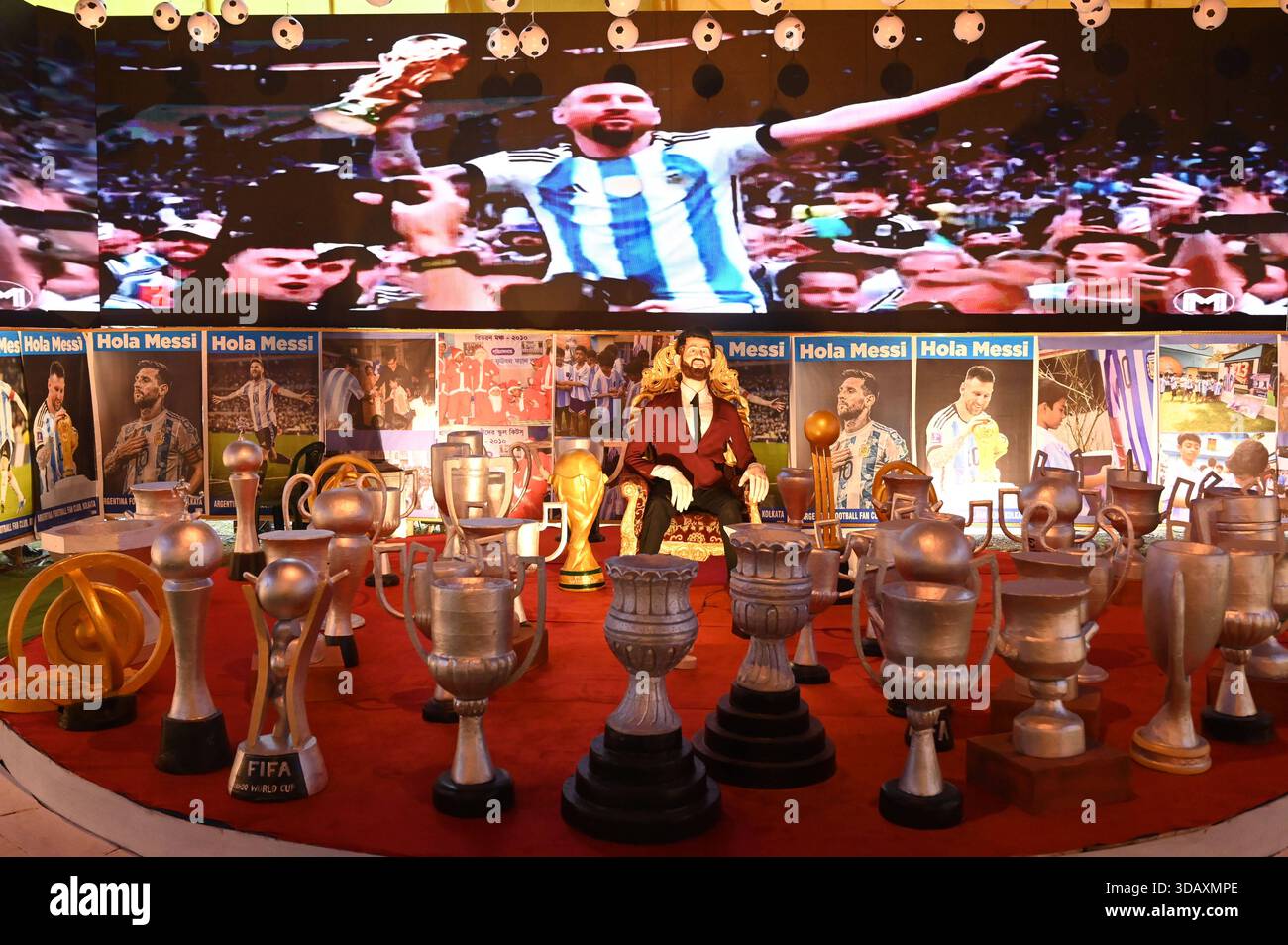 KOLKATA, INDIA - DECEMBER 12: An installation view of an exhibition on ...