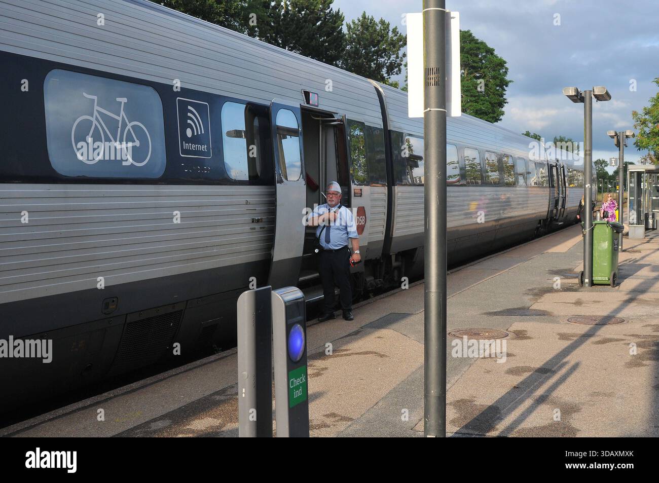 Jyderup Denmark. 04 July 2021, Danish public train transport in danish ...