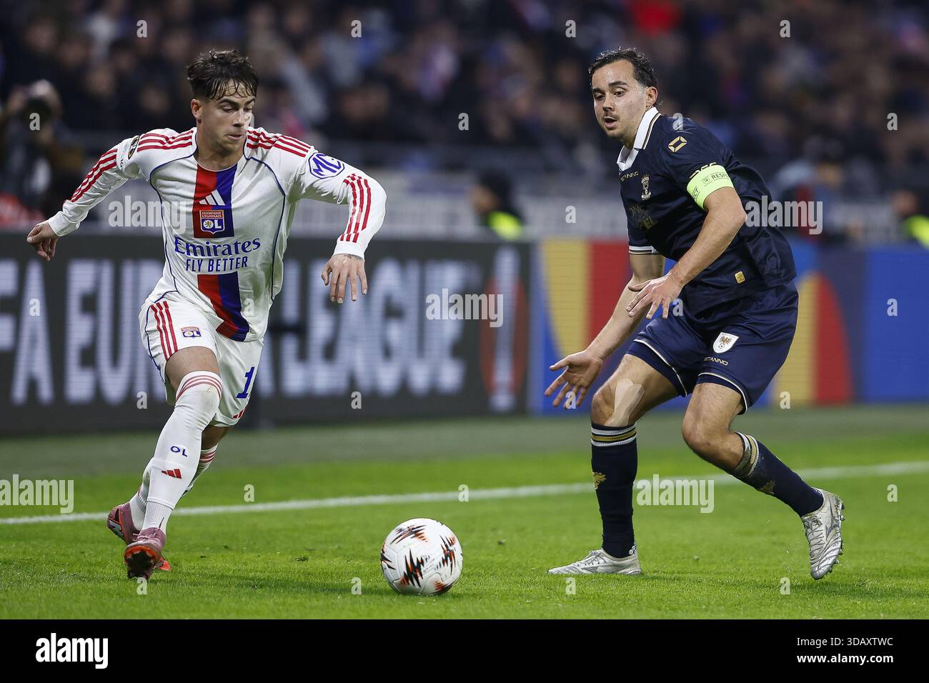 LYON , 11-12-2025 , Groupama Stadium , season 2025 / 2026 , UEFA Europa ...