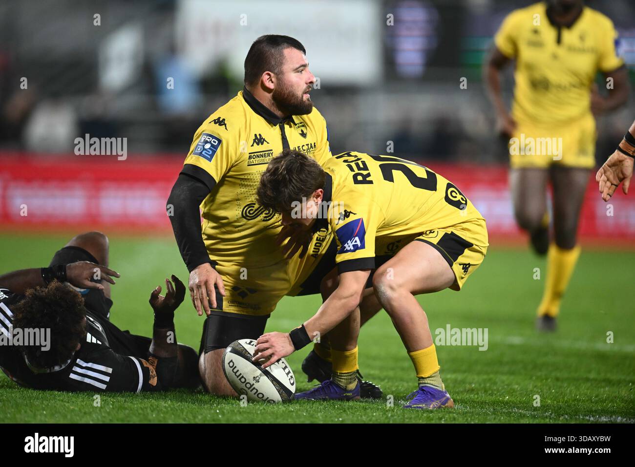 Yan Tabarot of Carcassonne and Kenjy Bayer of Carcassonne during the ...