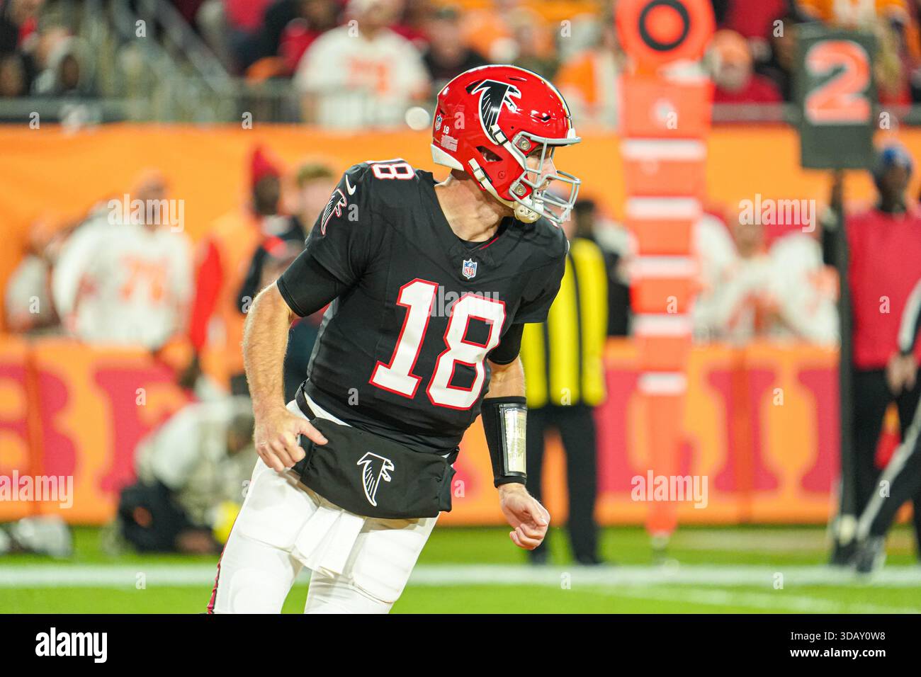 Tampa Bay, Florida, USA, December 11, 2025, Atlanta Falcons quarterback ...