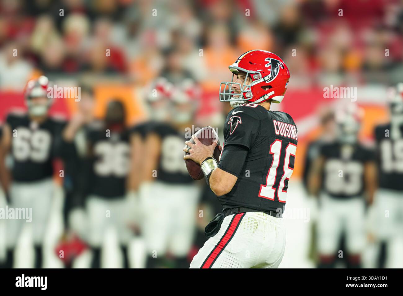 Tampa Bay, Florida, USA, December 11, 2025, Atlanta Falcons quarterback ...