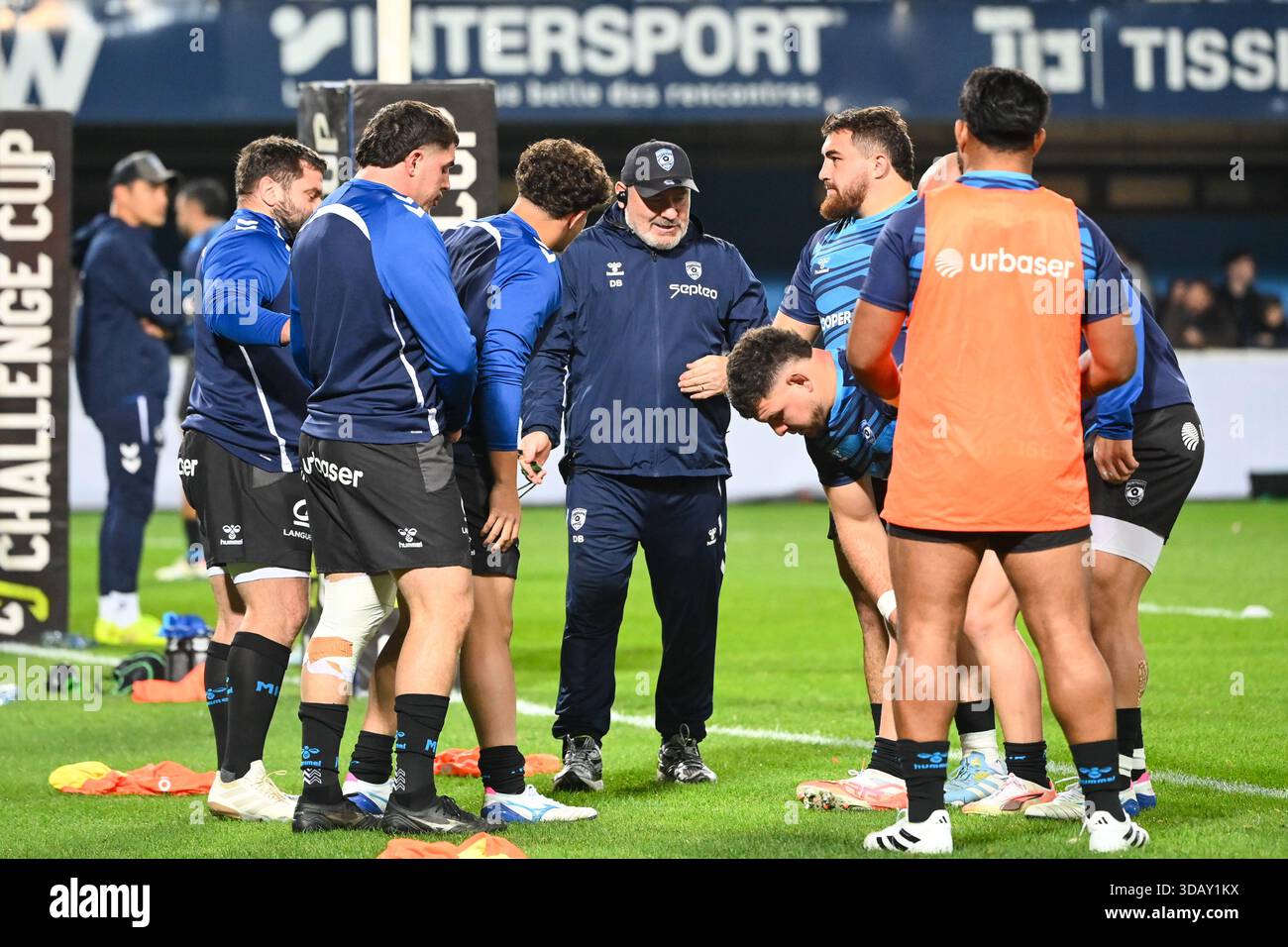 Didier BES coach of Montpellier during the EPCR Challenge Cup match ...