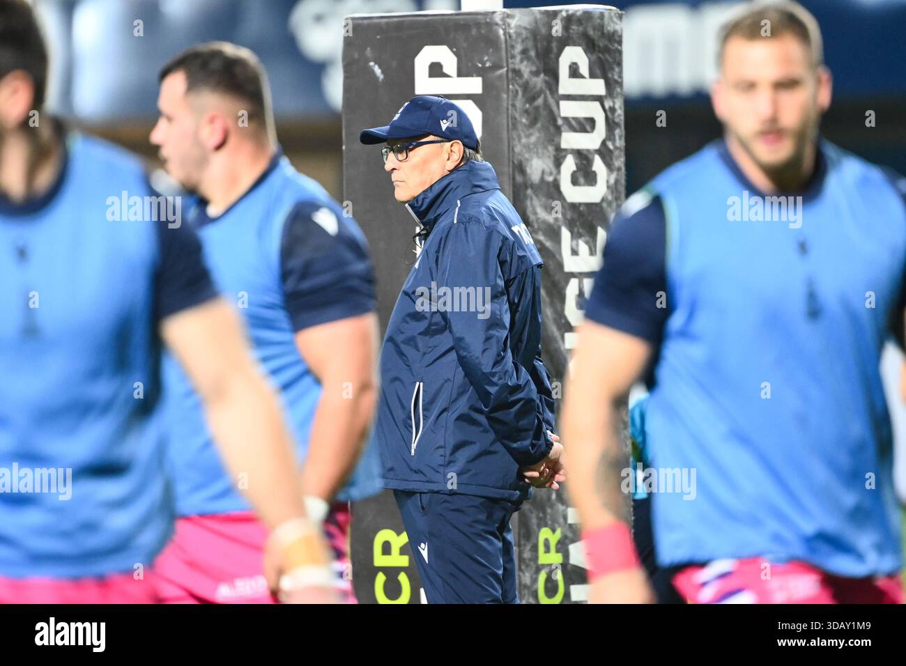 Massimo BRUNELLO head coach of Zebre Parma during the EPCR Challenge ...
