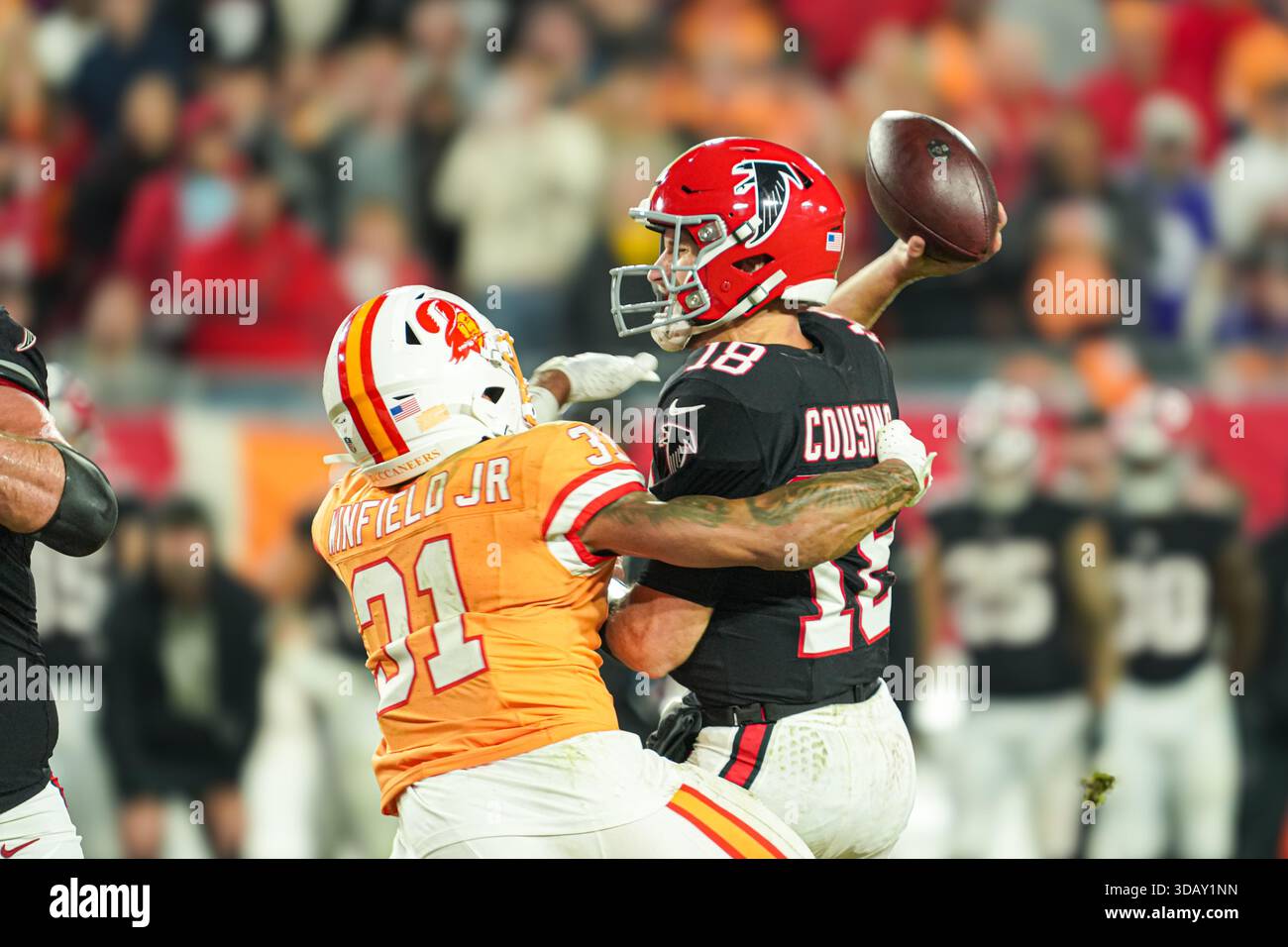 Tampa Bay, Florida, USA, December 11, 2025, Atlanta Falcons quarterback ...