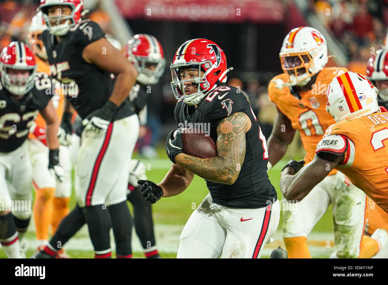 Tampa Bay, Florida, USA, December 11, 2025, Atlanta Falcons player ...