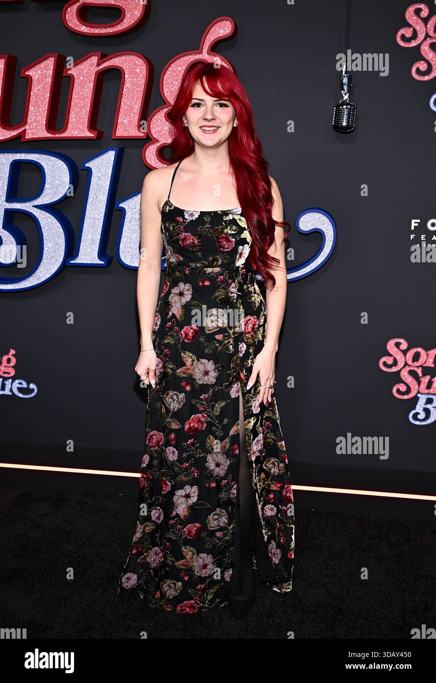 Daniela Manzano attends the premiere of "Song Sung Blue" at AMC Lincoln ...