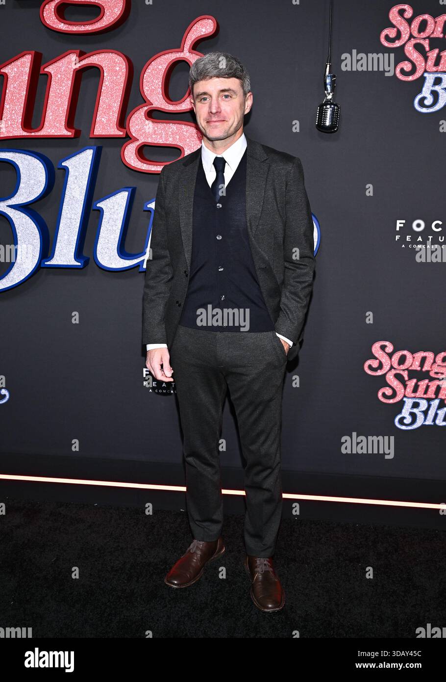 John Fox attends the premiere of "Song Sung Blue" at AMC Lincoln Square ...