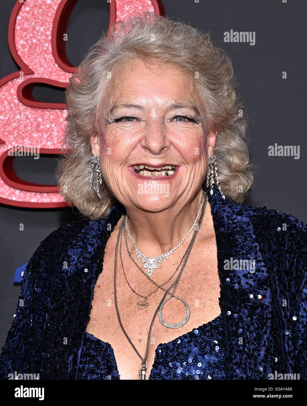 Claire Sardina attends the premiere of "Song Sung Blue" at AMC Lincoln ...