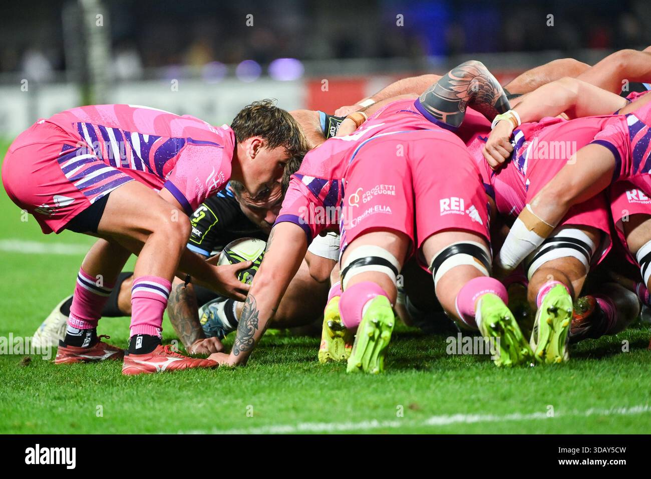 Migael PRINSLOO of Zebre Parma during the EPCR Challenge Cup match ...