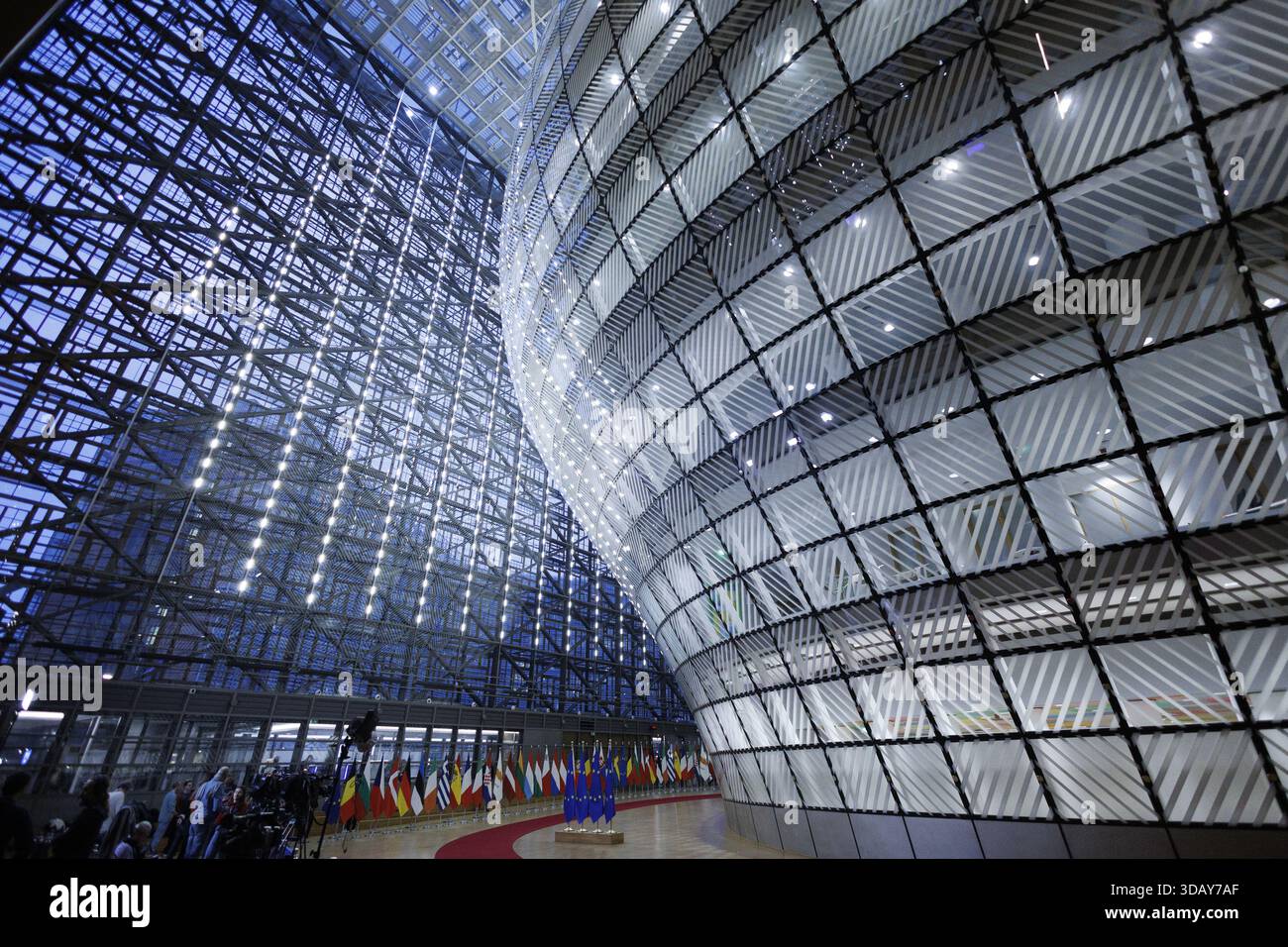 The Europe building pictured during the Ecofin Economic and Financial ...