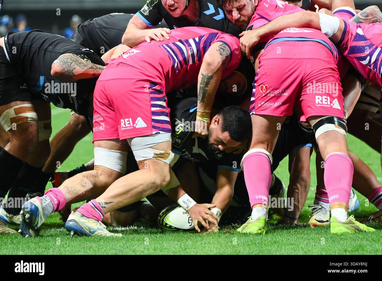 Alexander MASIBAKA of Montpellier scores the second try during the EPCR ...