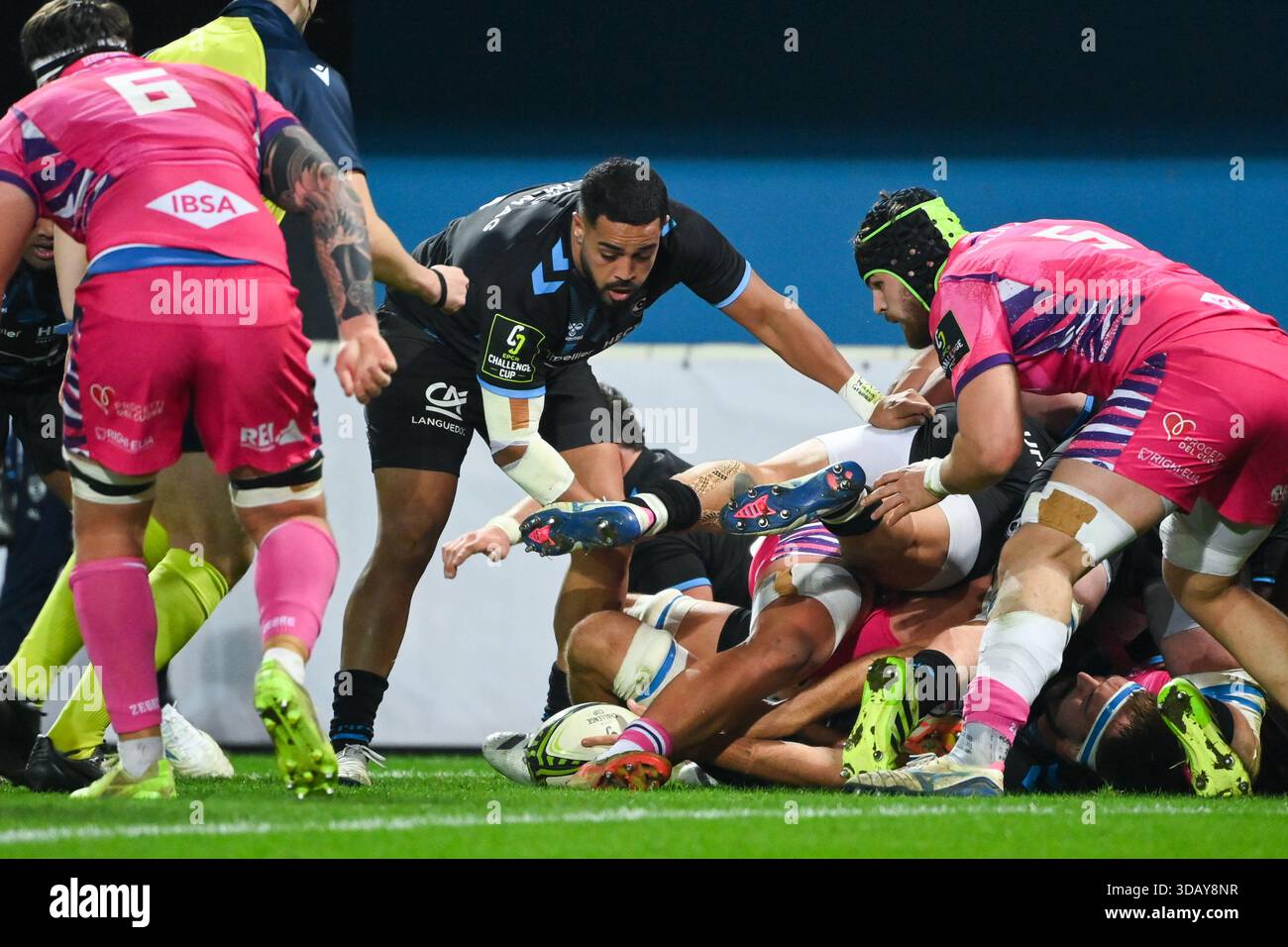 Alexander MASIBAKA of Montpellier during the EPCR Challenge Cup match ...