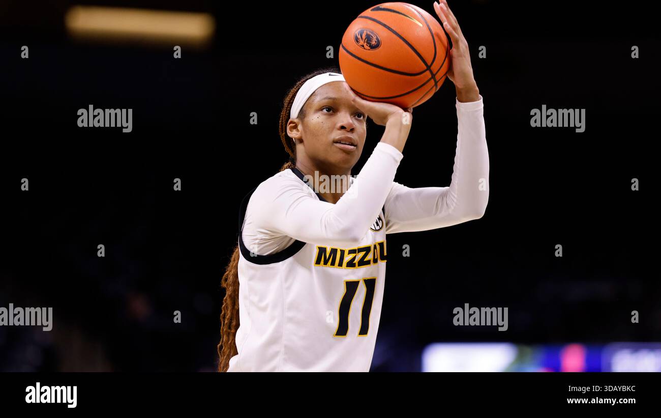 Missouri guard Jayla Smith (11) during an NCAA college basketball game ...