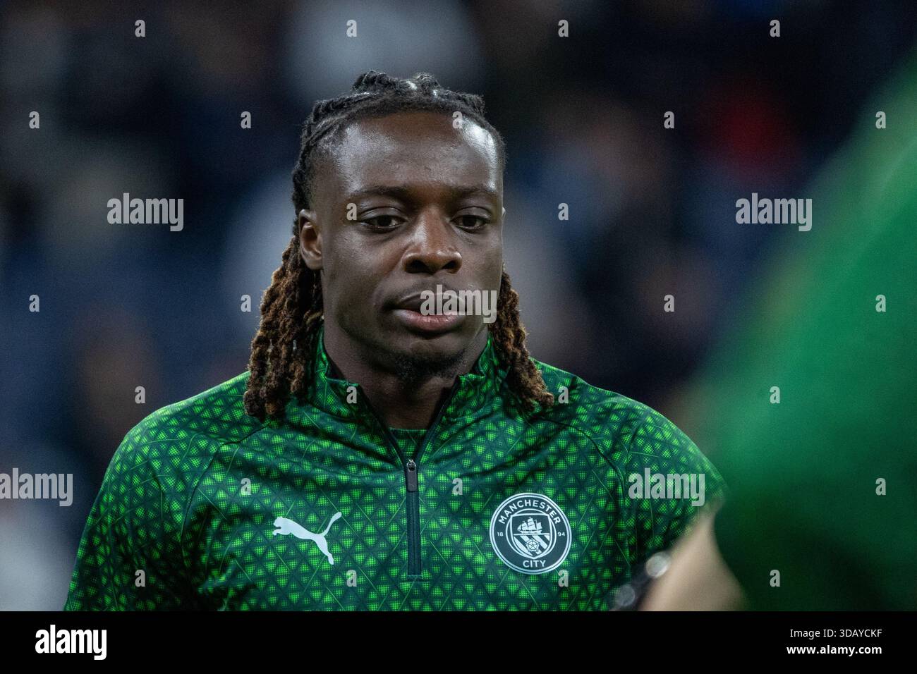 Madrid, Spain. 10th Dec, 2025. Jérémy Doku of Manchester City seen in ...