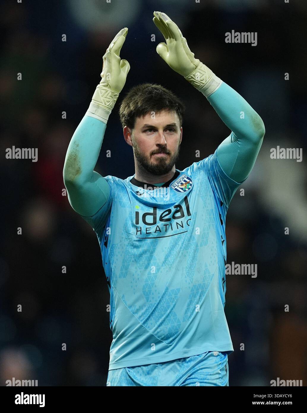 West Bromwich Albion goalkeeper Joe Wildsmith celebrates at the final ...