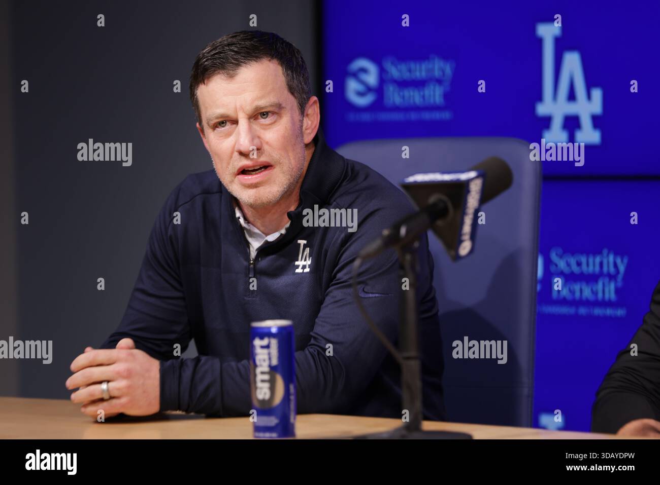Los Angeles Dodgers President of Baseball Operations Andrew Friedman ...