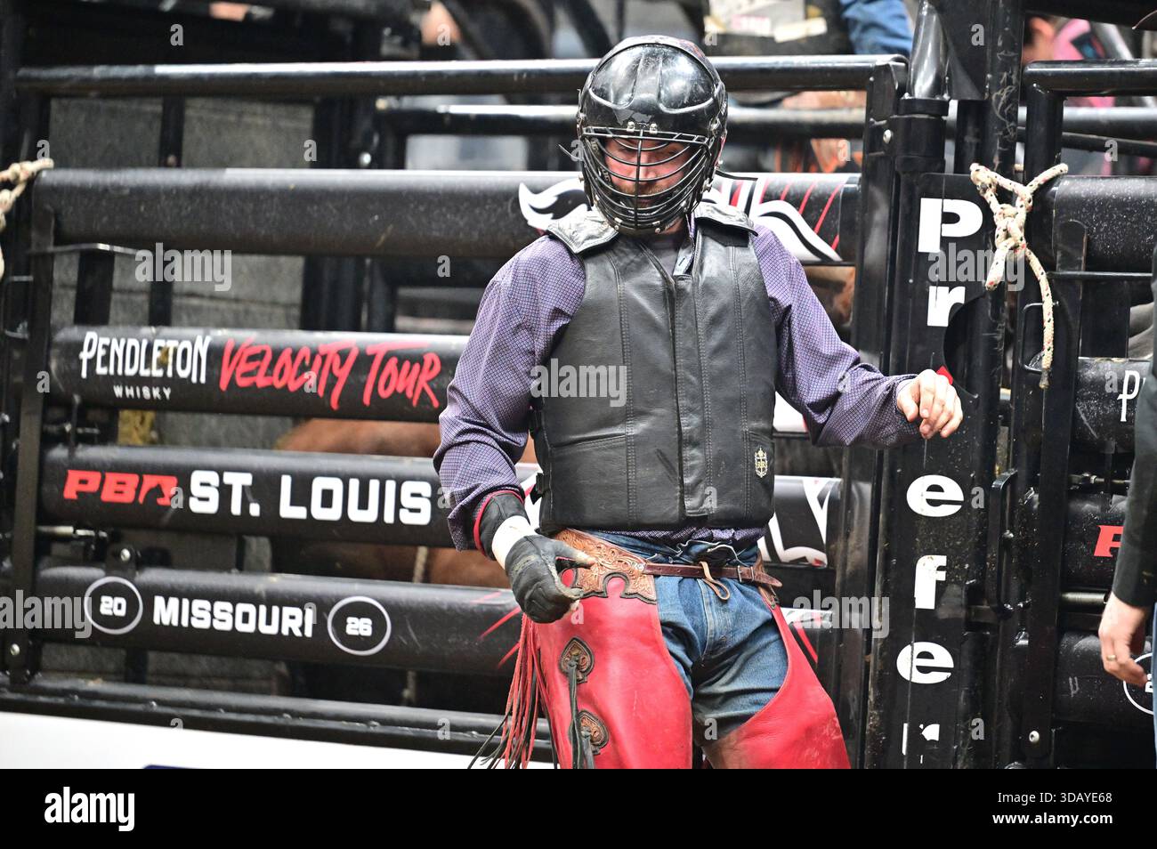 ST. LOUIS, MO - DECEMBER 07: Bullrider Wyatt Rogers as seen after ...