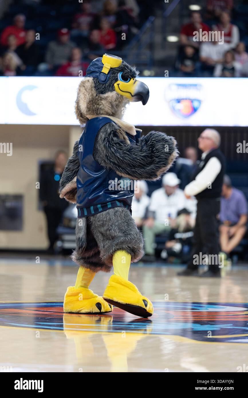 SAN DIEGO, CA - NOVEMBER 28: National University mascot Navi the ...