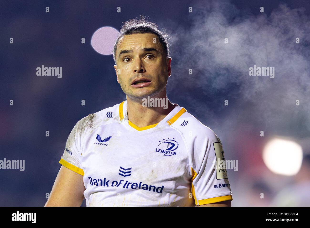 Leicester, England, UK, 12 December 2025. James Lowe of Leinster Rugby ...