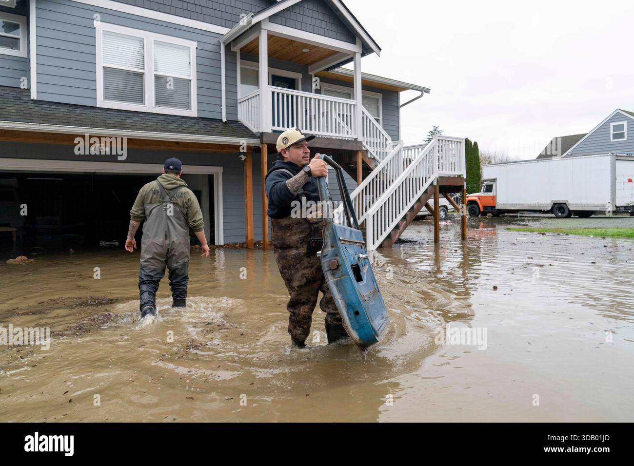 Burlington, Washington, USA. 12th Dec, 2025. Rafa Castro (left) and ...