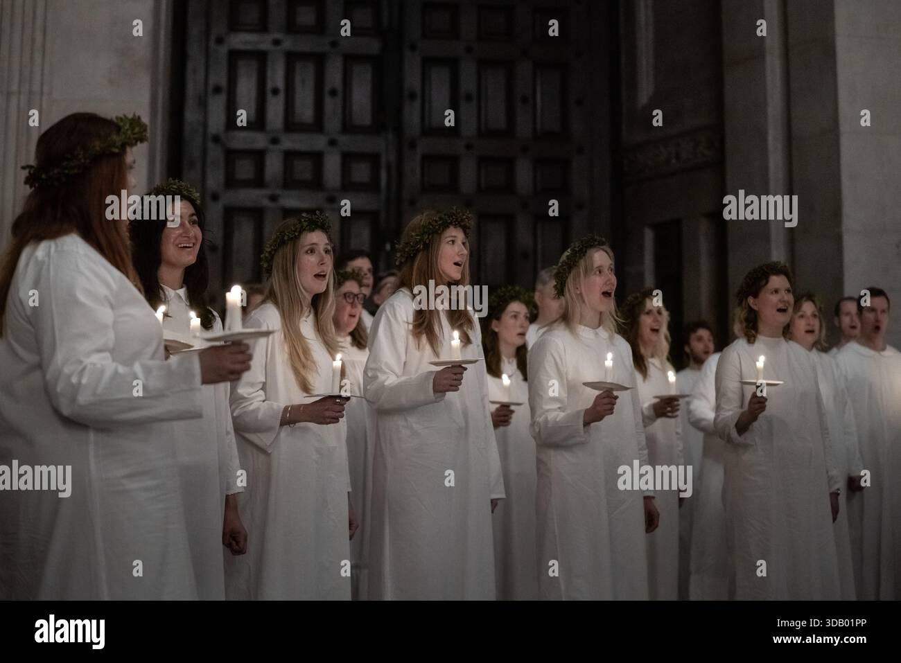 London, UK. 12th December, 2025. ‘Sankta Lucia’ performed in St. Paul’s ...