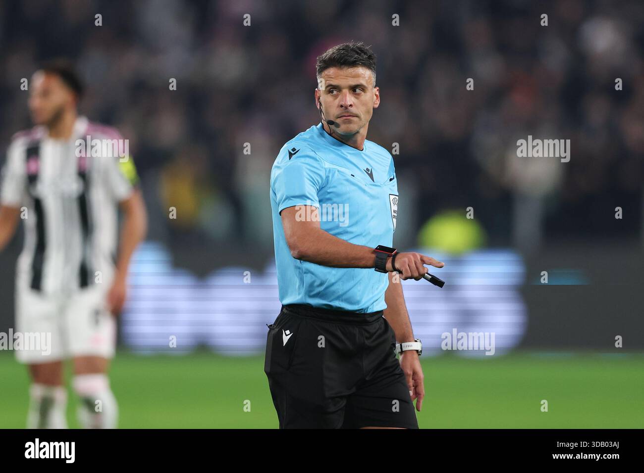 Referee Jesus Gil Manzano of Spain seen during the UEFA Champions ...