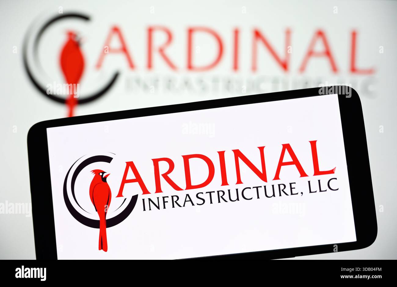 In this photo illustration, the Cardinal Infrastructure logo is seen on ...