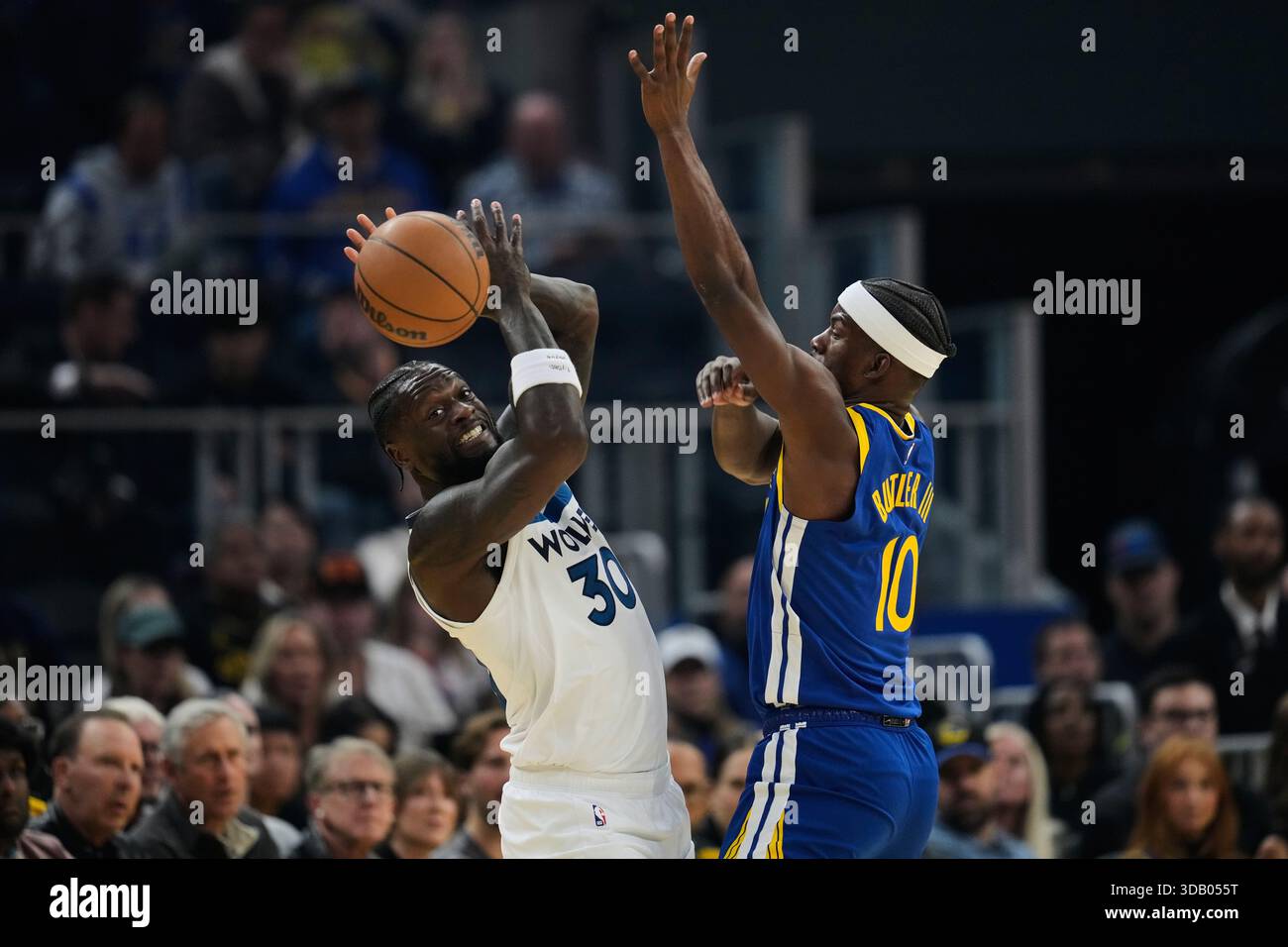 Minnesota Timberwolves forward Julius Randle (30) loses possession of ...