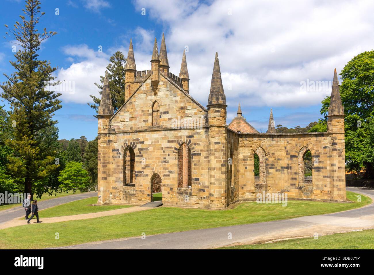 Convict-built church at Arthur Historic Site, Port Arthur, Tasman ...