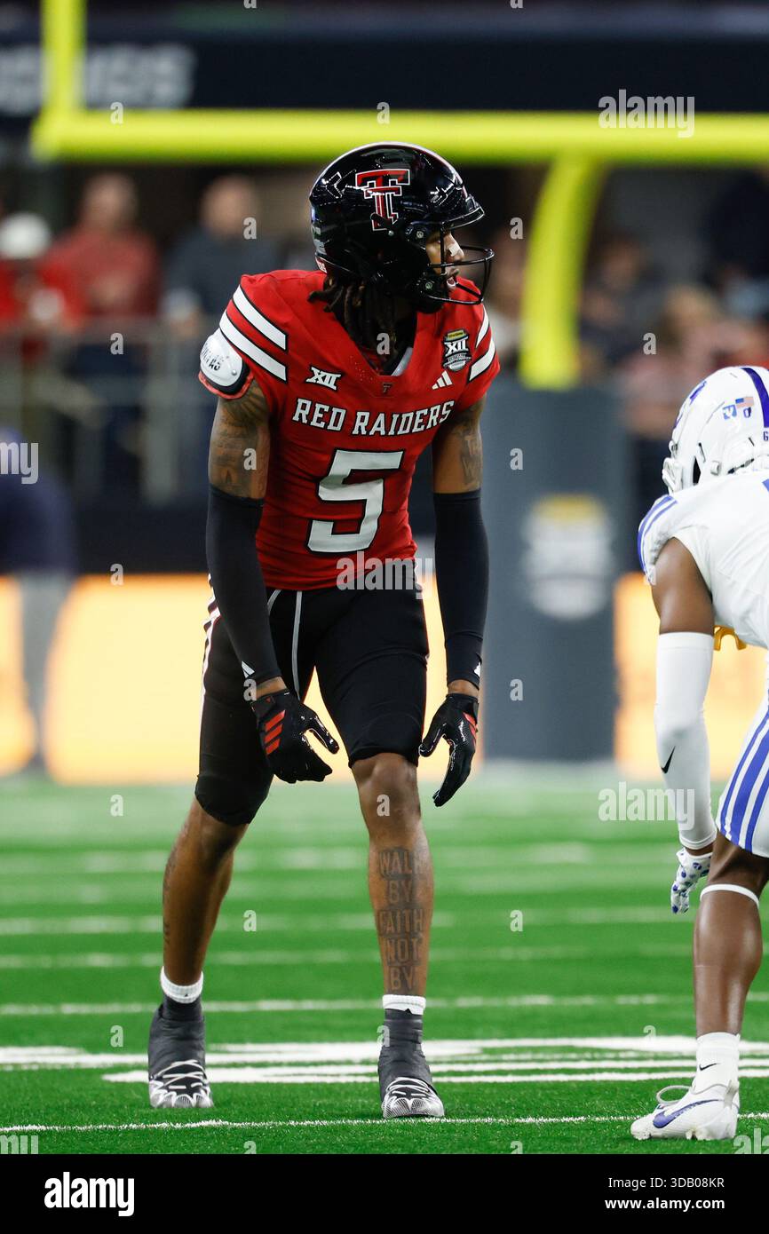 Texas Tech wide receiver Caleb Douglas (5) lines up for the snap during ...