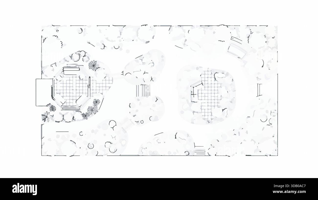 Showing floor plan Stock Vector Images - Alamy