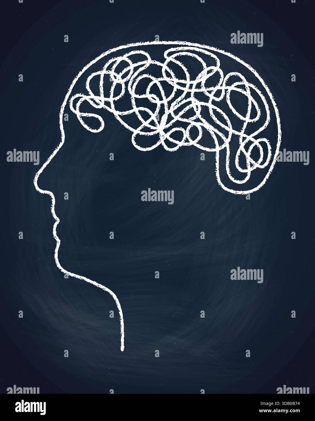 Simple line drawing mental health Stock Vector Images - Alamy