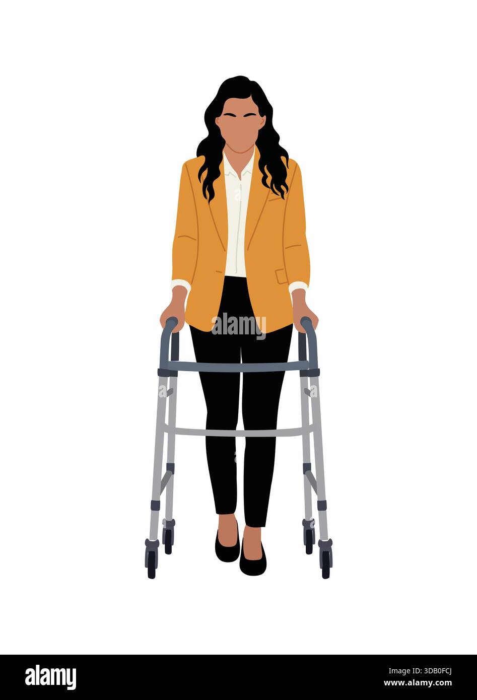 Using a walker Stock Vector Images - Alamy