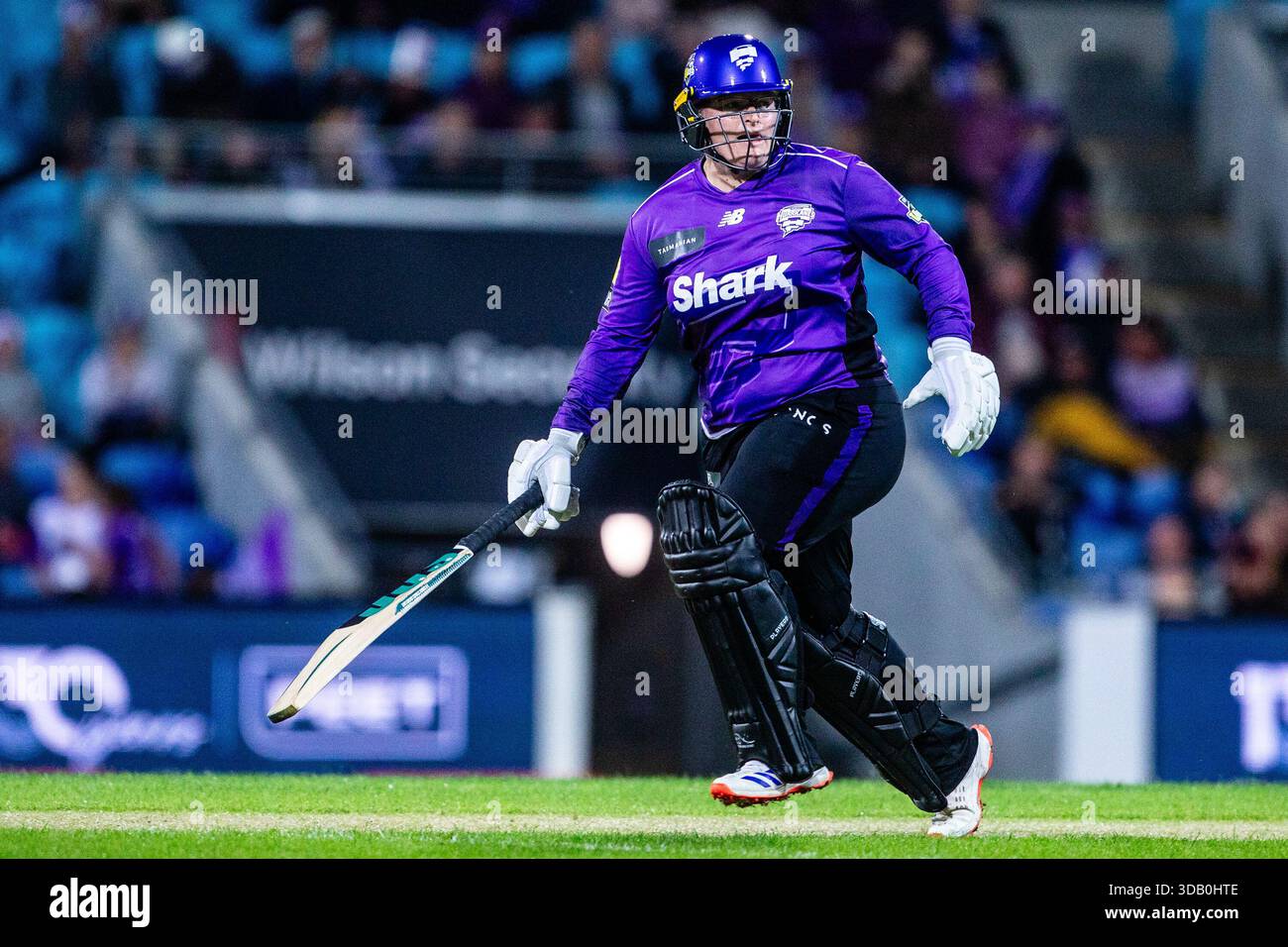 Lizelle Lee of Hobart Hurricanes batting during the WBBL Final match ...