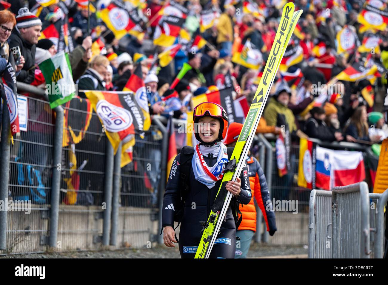 SCHMID Katharina (Germany, SC 1906 Oberstdorf), behind fans [supporters ...