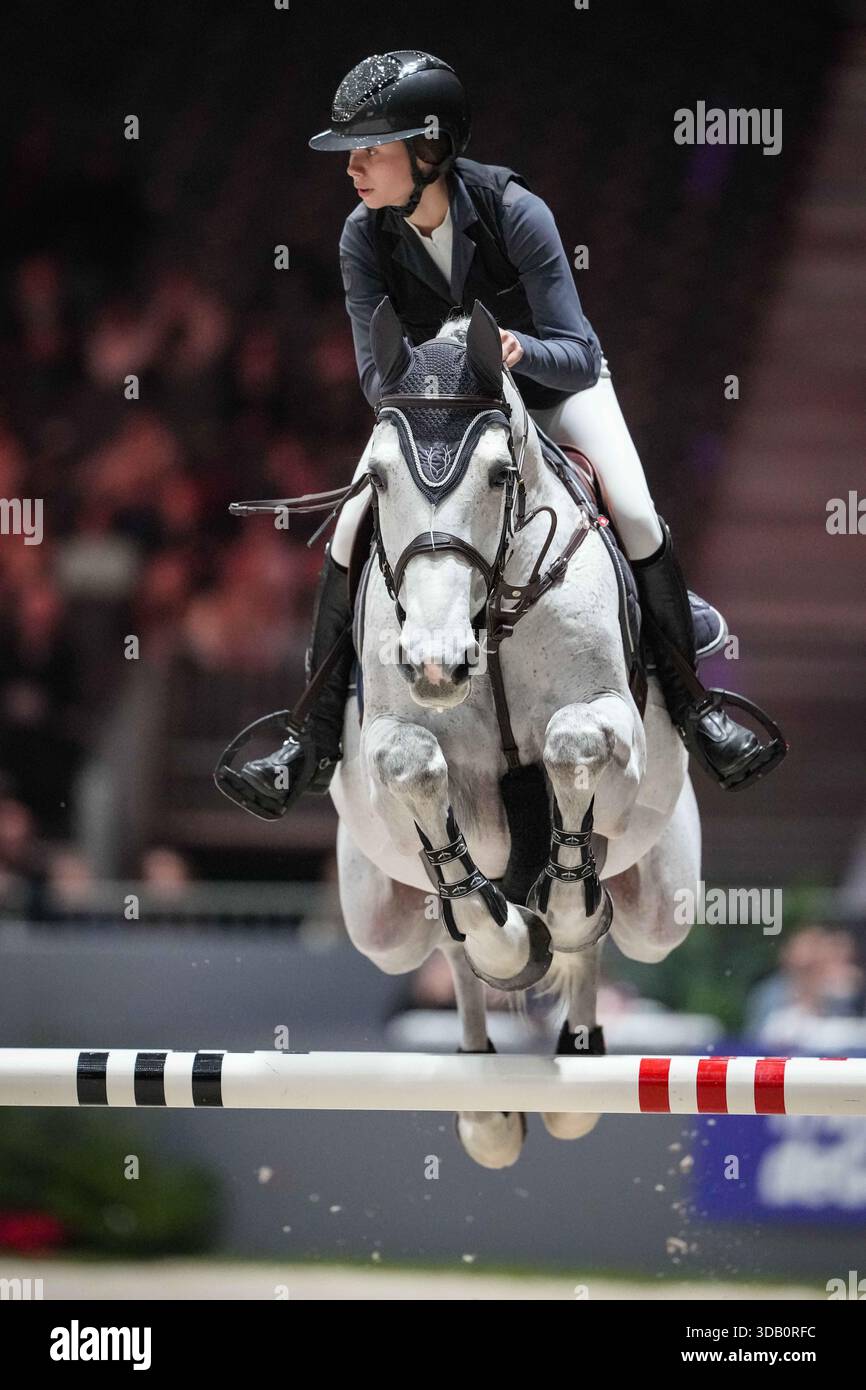 Laura ANDRE (SUI) riding L.B. ZORNELL II during the Day 4 of the 64th ...