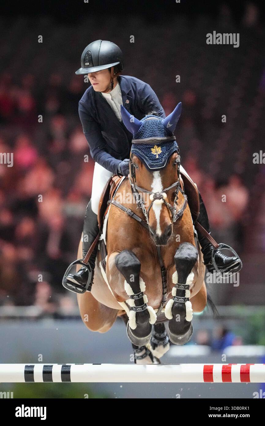 Amelie GACHOUD (GBR) riding LANCASTER during the Day 4 of the 64th CHI ...