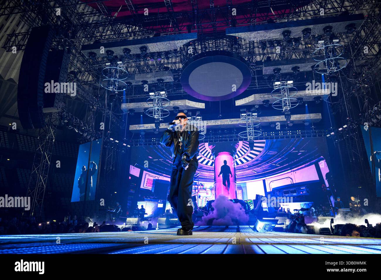 The italian rapper Marracash – pseudonym of Fabio Bartolo Rizzo ...