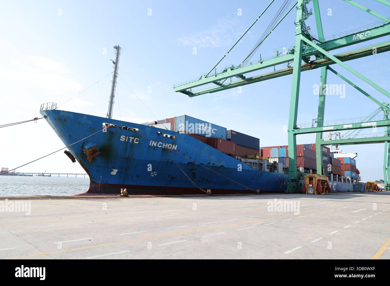 Bandar Seri Begawan. 13th Dec, 2025. A container vessel operated by ...