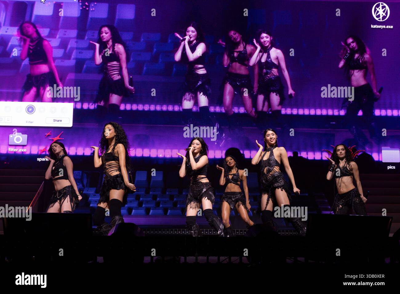 Megan Skiendiel, from left, Manon Bannerman, Yoonchae, Lara Raj, Sophia ...