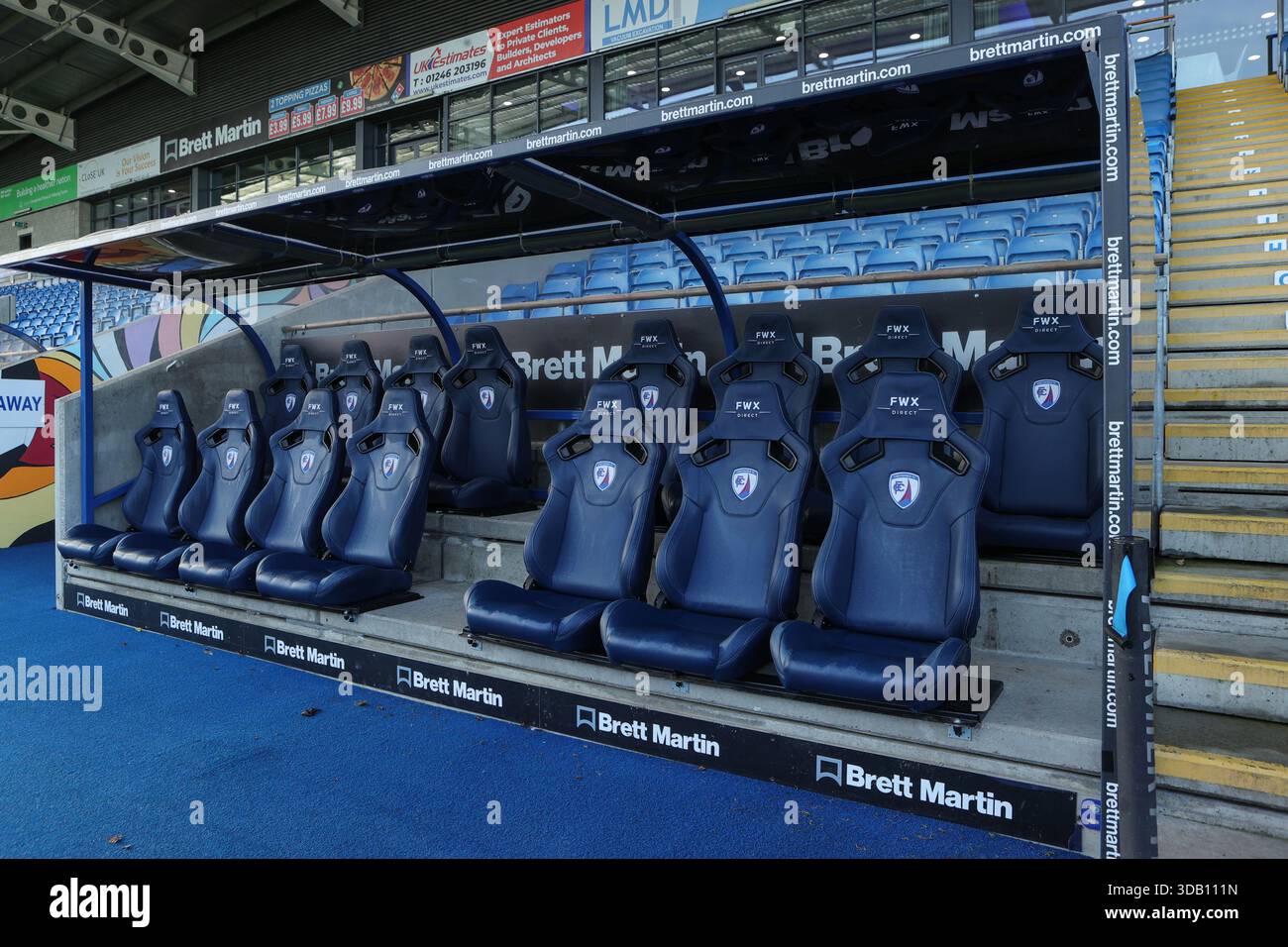 A general view of SMH Group Stadium ahead of the Sky Bet League 2 match ...