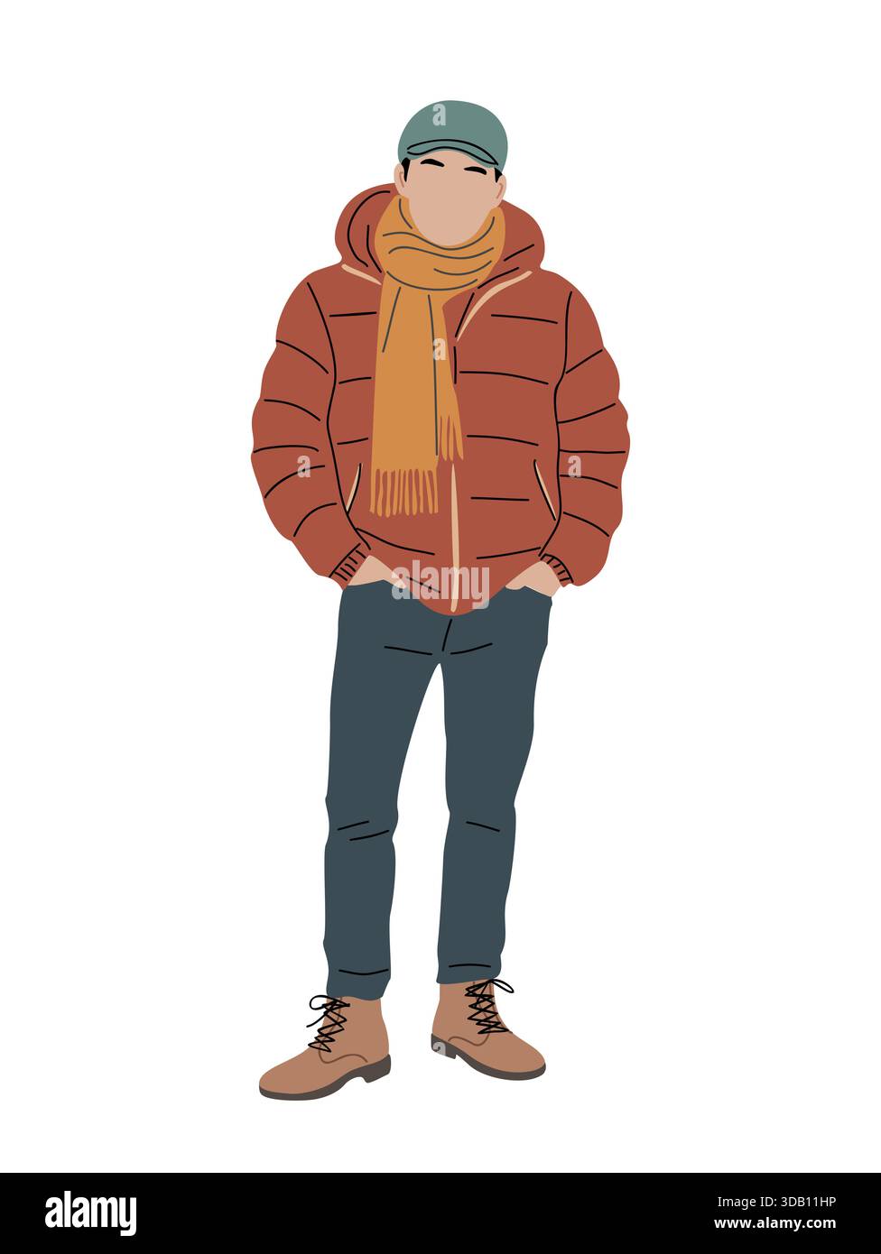 Man wearing outdoor clothing Cut Out Stock Images & Pictures - Alamy