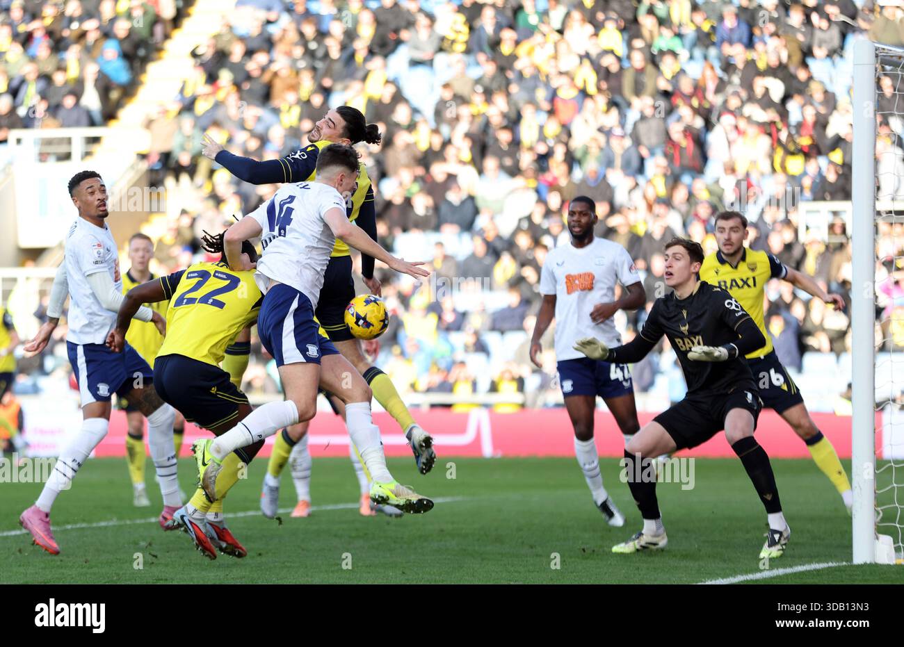 Preston North End's Jordan Storey on the ball before scoring his sides ...