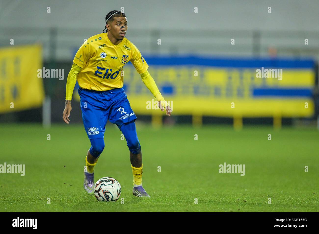Beveren's Jearl Margaritha pictured in action during a soccer game ...